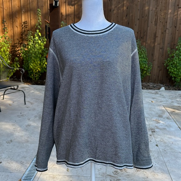 Iridium | Tops | Iridium Gray And Black Striped Reversible Top Smaller ...
